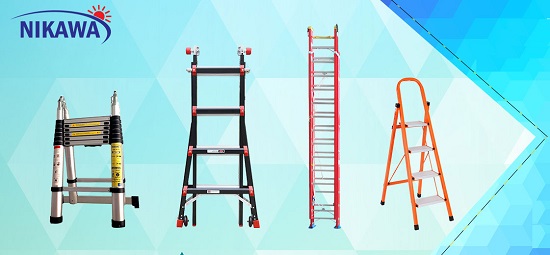 Chuyên Bán Thang Nhôm Rút Chữ A Nikawa ở Đồng Nai